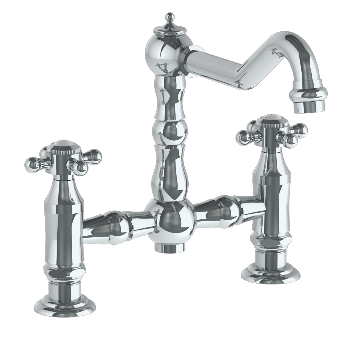 Deck Mounted Bridge Kitchen Faucet | Watermark Designs