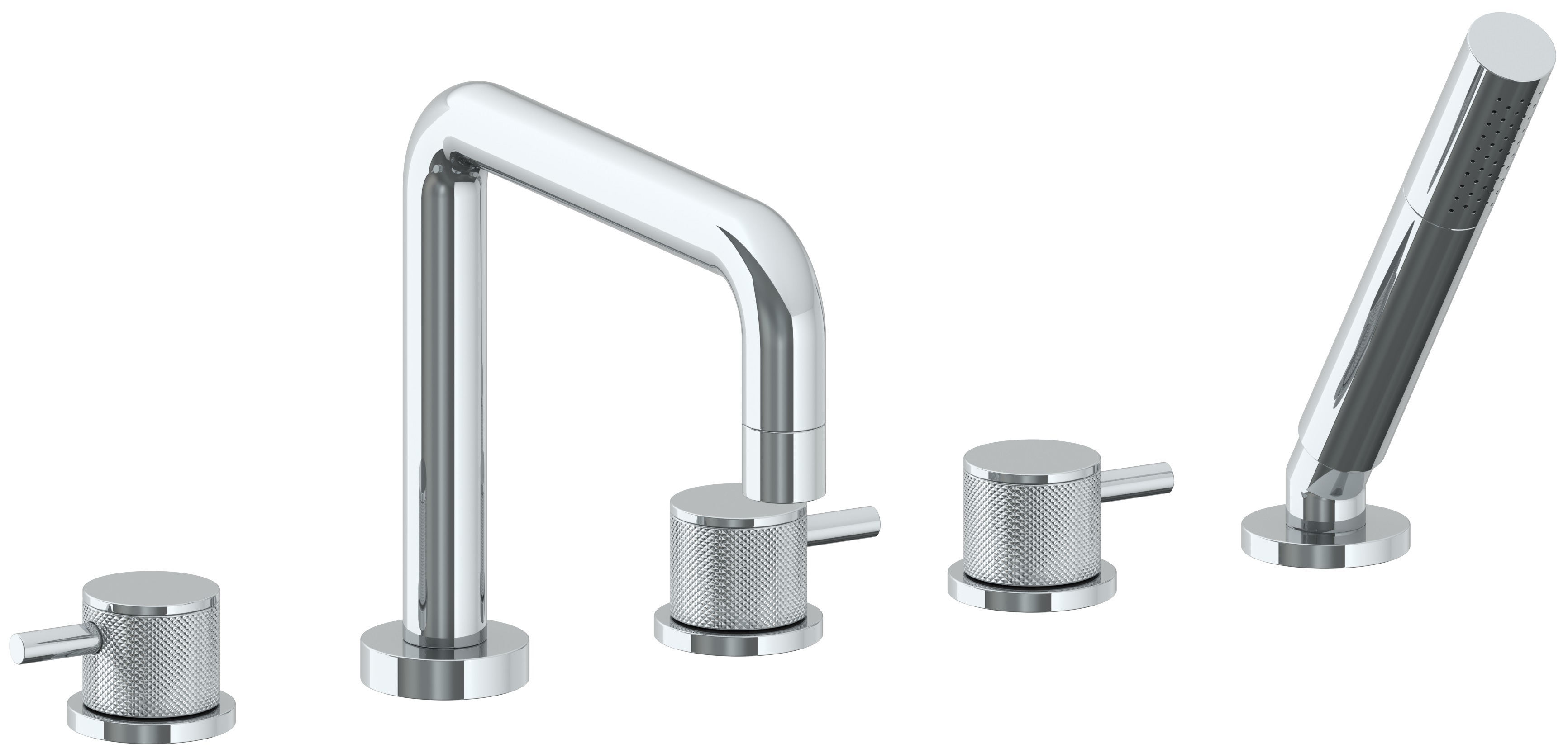 Deck Mounted 5 hole Square Bath set | Watermark Designs