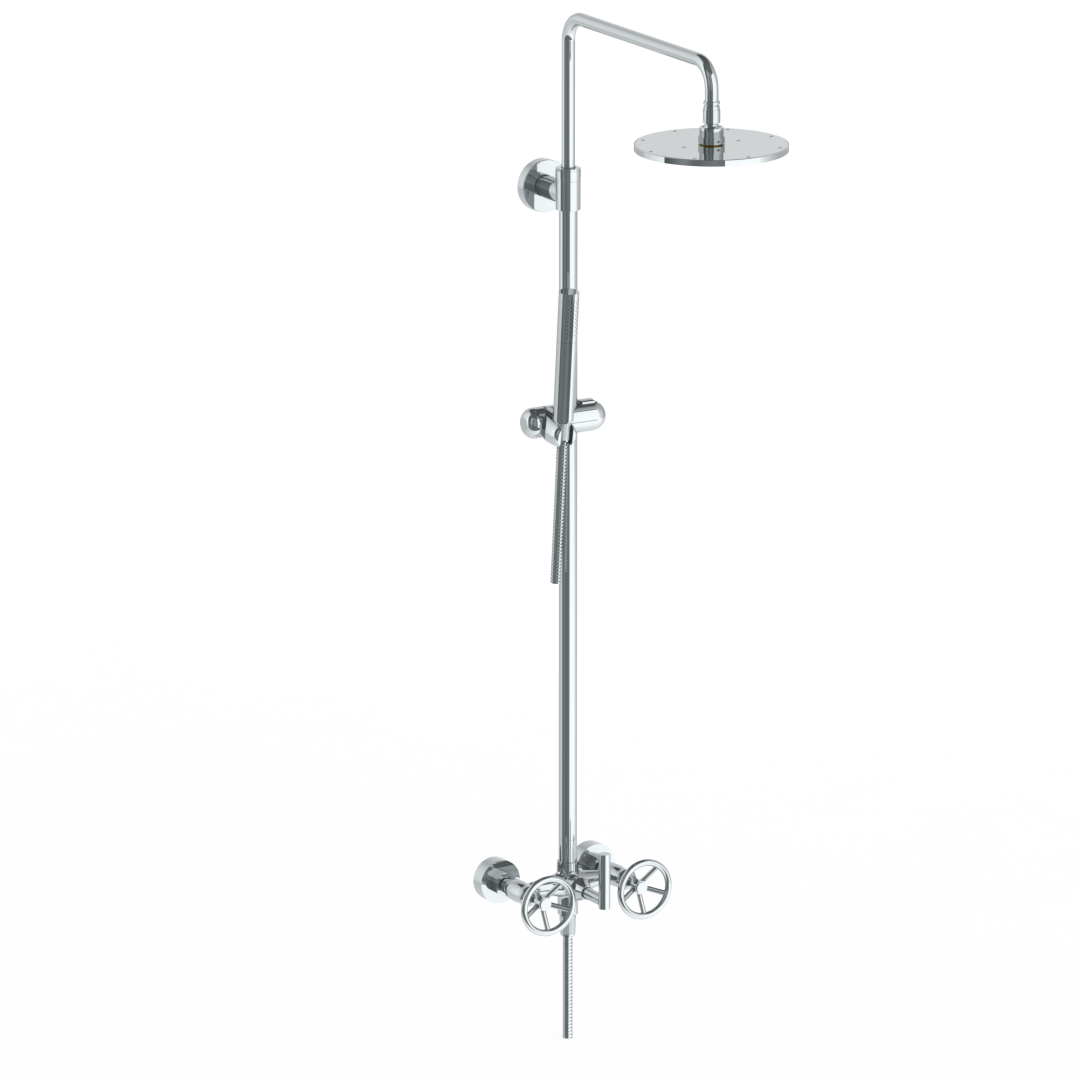 Wall Mounted Exposed Shower with Hand Shower | Watermark Designs