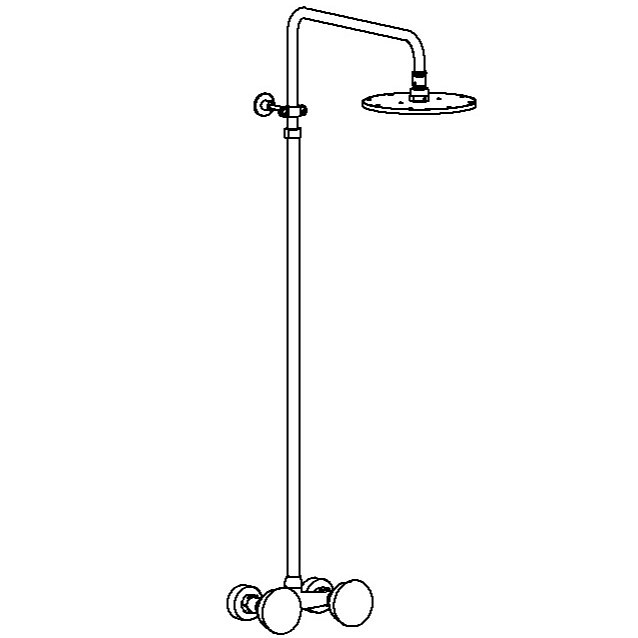 Wall Mounted Exposed Shower | Watermark Designs
