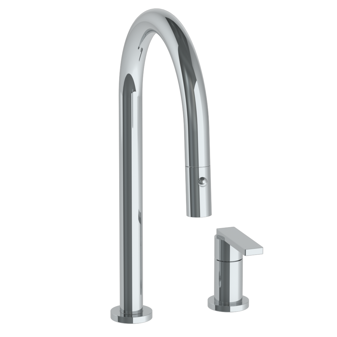 2 Hole Kitchen Faucet with Pull Down Spray | Watermark Designs