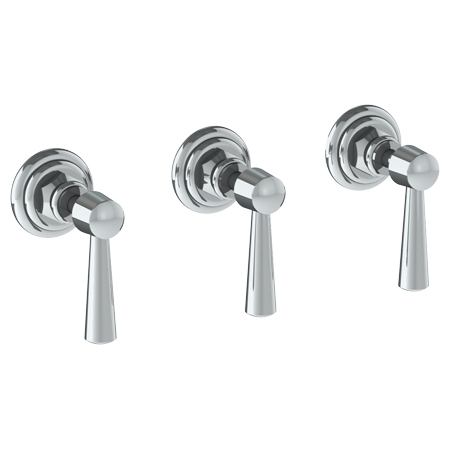 Wall Mounted 3-Valve Shower Trim | Watermark Designs