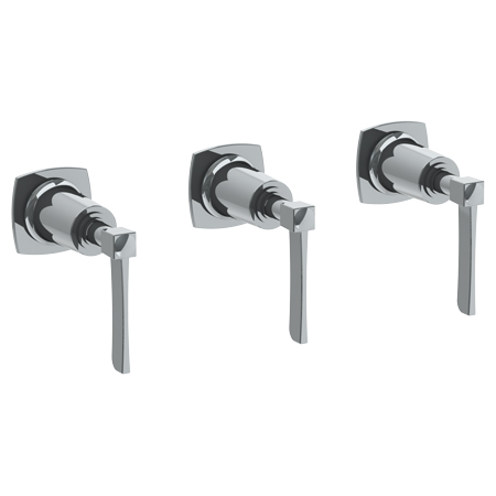Wall Mounted 3-Valve Shower Trim | Watermark Designs