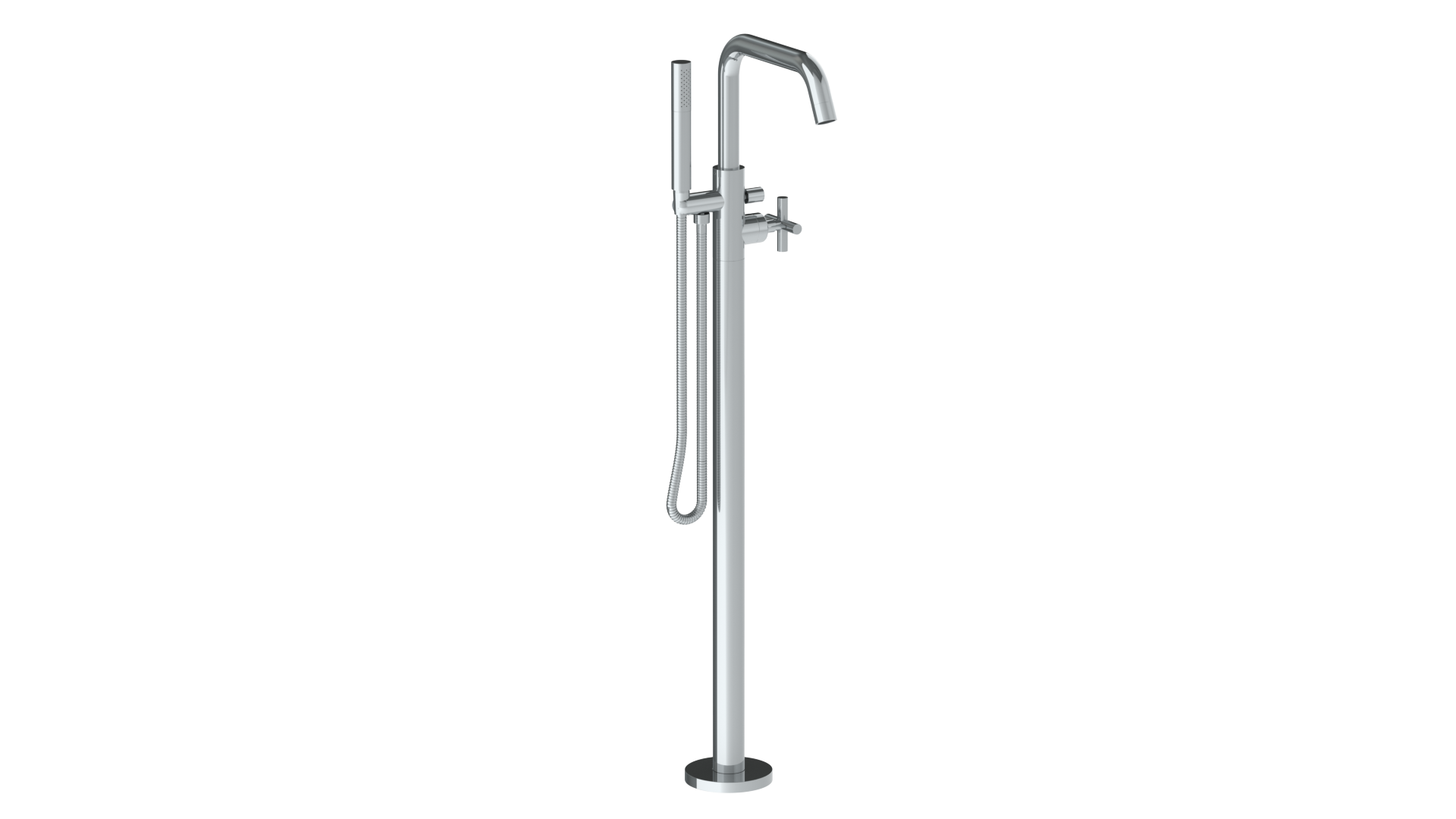 Single Hole Floor Standing Square Bath set with Hand Shower | Watermark ...