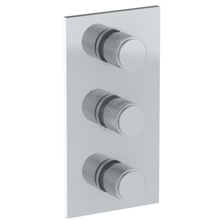 Wall Mounted Thermostatic Shower Trim with 2 built-in controls, 6 1/4 ...