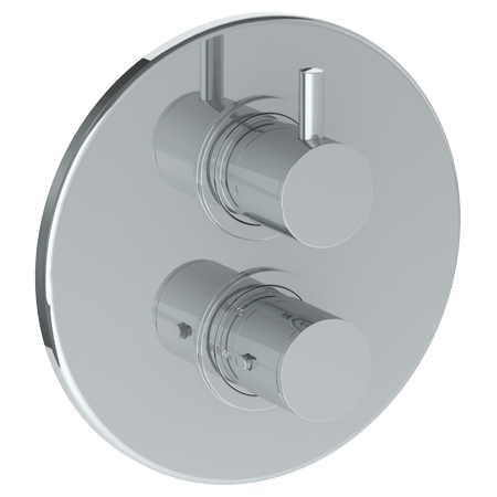 Wall Mounted Thermostatic Shower Trim with built-in control, 7 1/2" dia ...